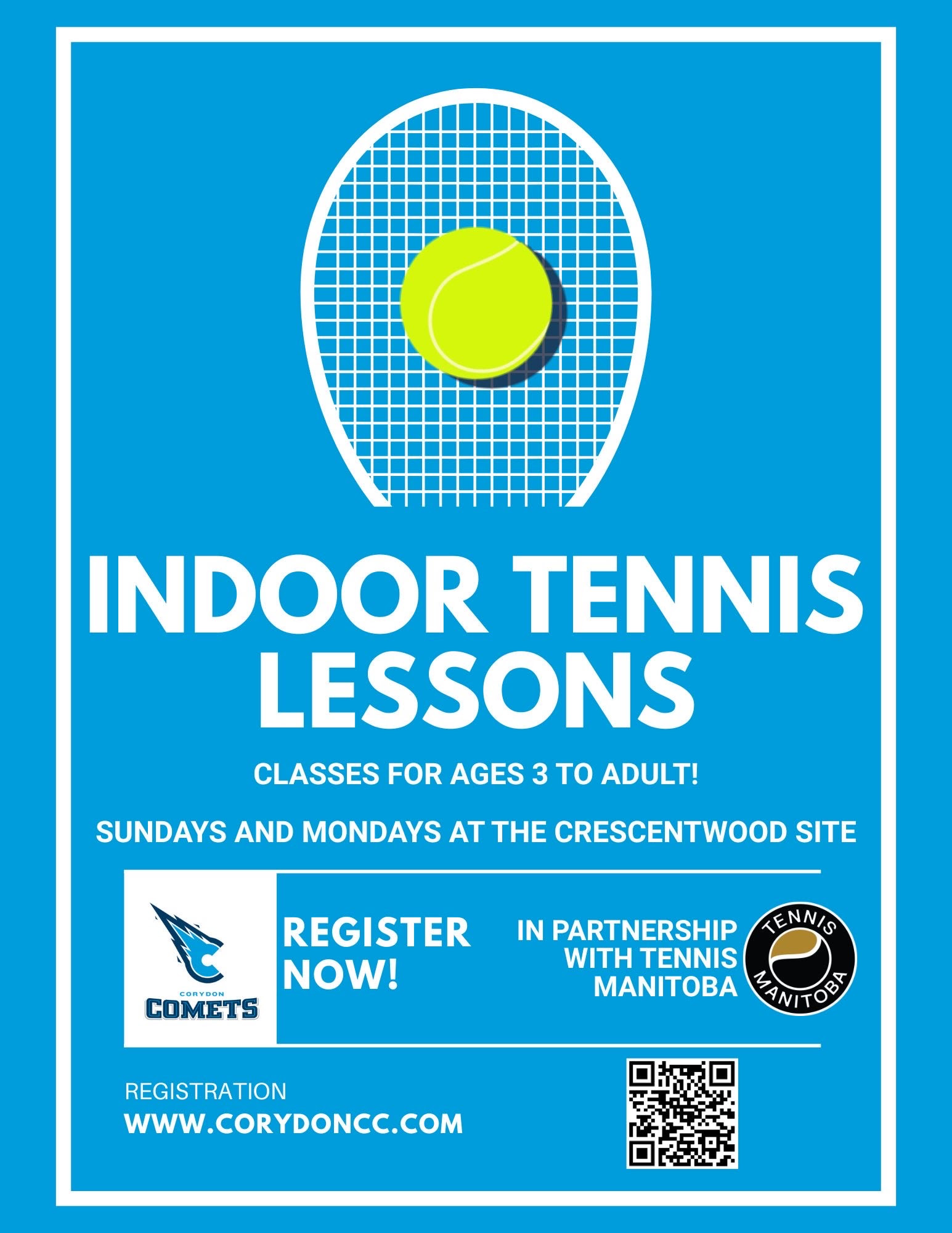 Corydon Community Centre Tennis Program - Tennis Manitoba
